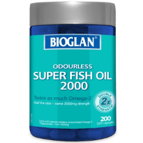 Bioglan Odourless Super Fish Oil 2000 200s - healthybeauty365