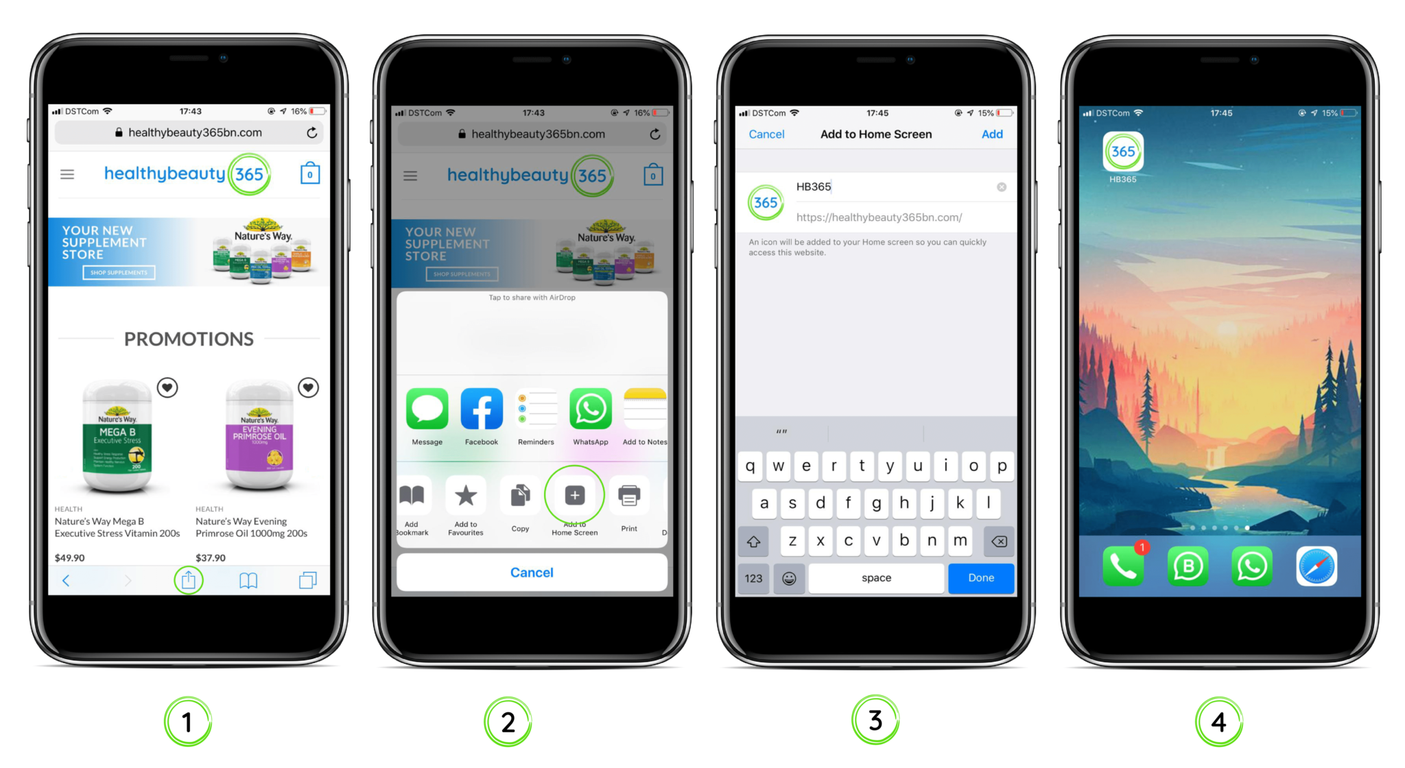 How To Add To Home Screen - healthybeauty365